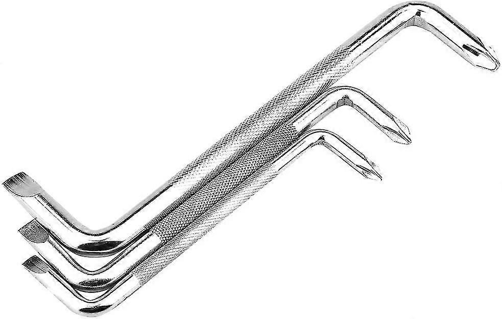 3 Pcs Screwdriver Set, Chrome Vanadium Steel Double Head Z Shape Right ...