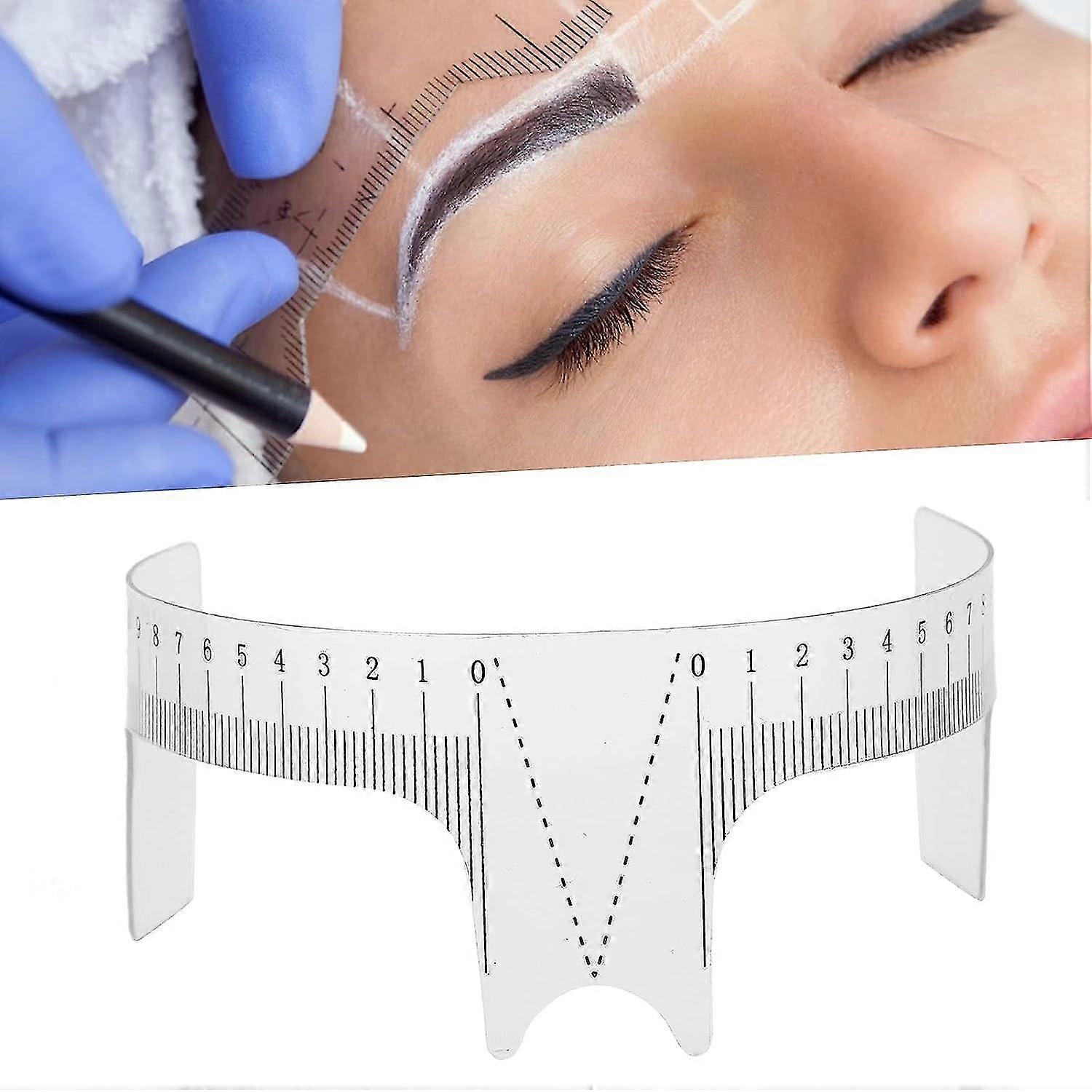 Eyebrow Ruler, Self Adhesive Eyebrow Sticker,Microblading Brow Shape ...