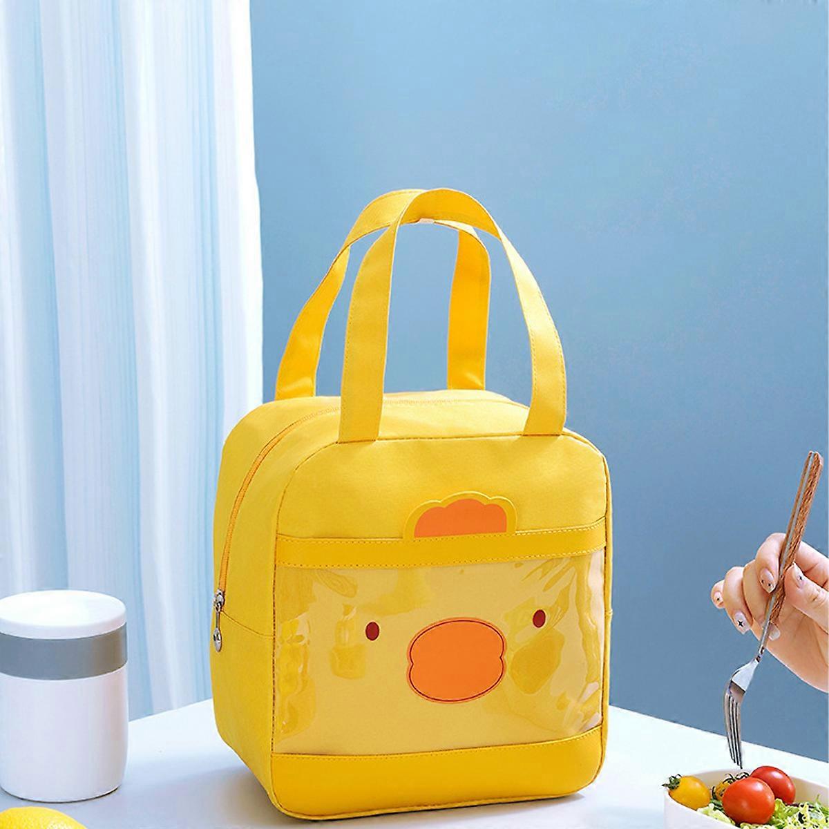 3D Cute Duck Lunch Bag Large Bento Box Container Insulated Reusable ...