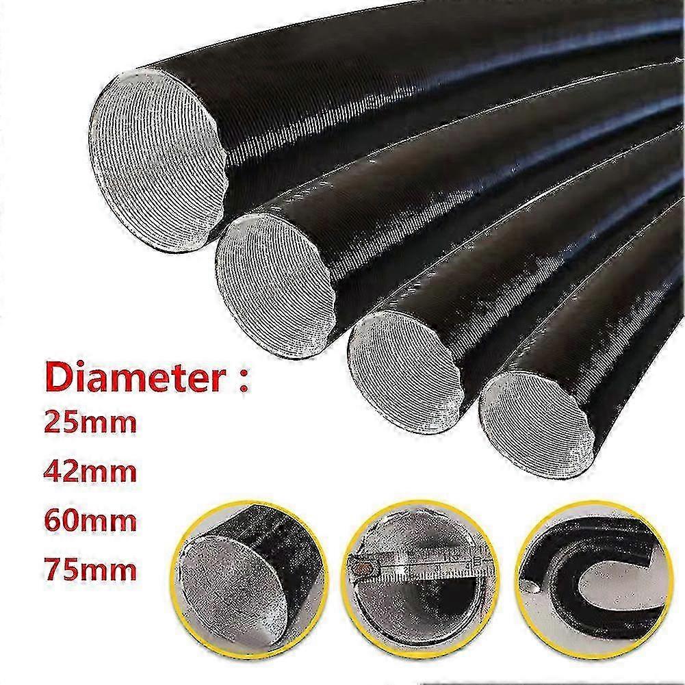 25mm 42mm 60mm 75mm Diameter 100-500cm Length Air Diesel Parking Heater Duct Pipe Tube Hose For ...