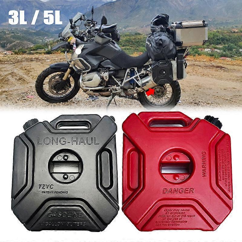Motorcycle 3L 5L Portable Jerry Can Gas Fuel Tank Petrol Car Gokart ...