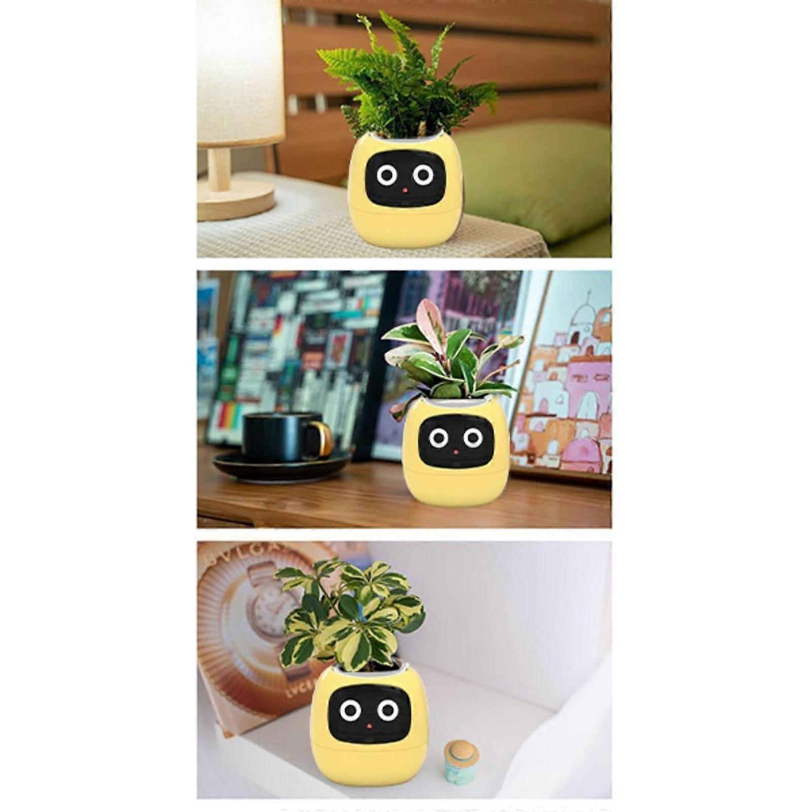 Smart Planter Robot Holiday Gift Cute Plant Robot for Indoor and ...