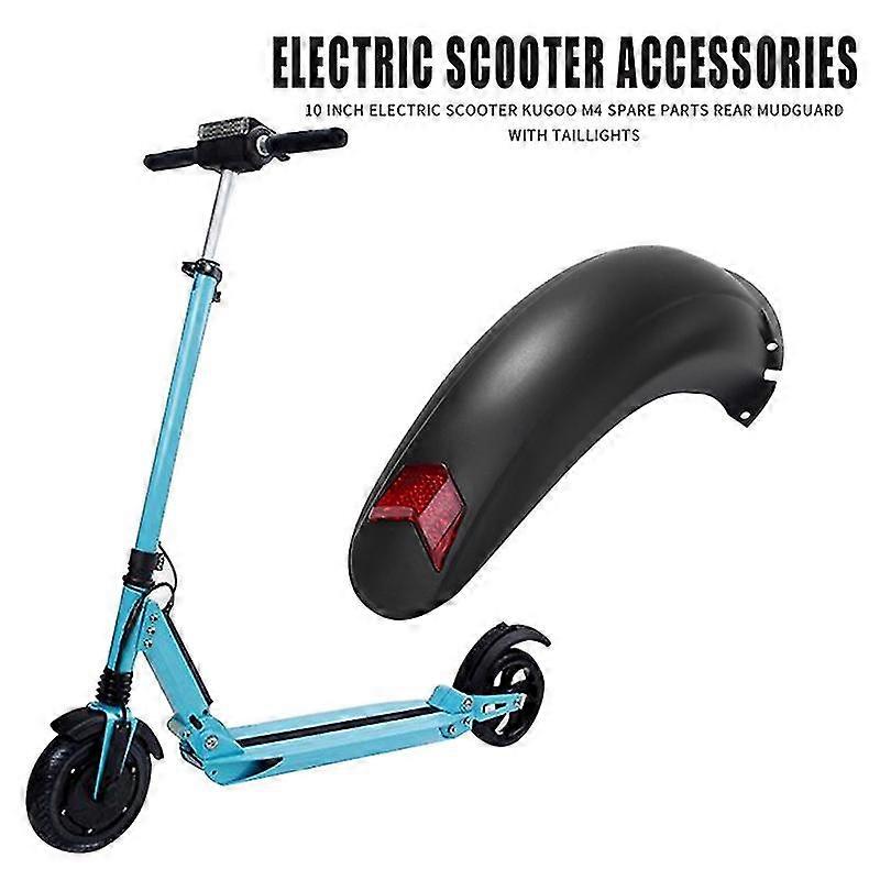 10 Inch Electric Scooter Rear Fender Guard with Taillight for Kugoo M4 ...