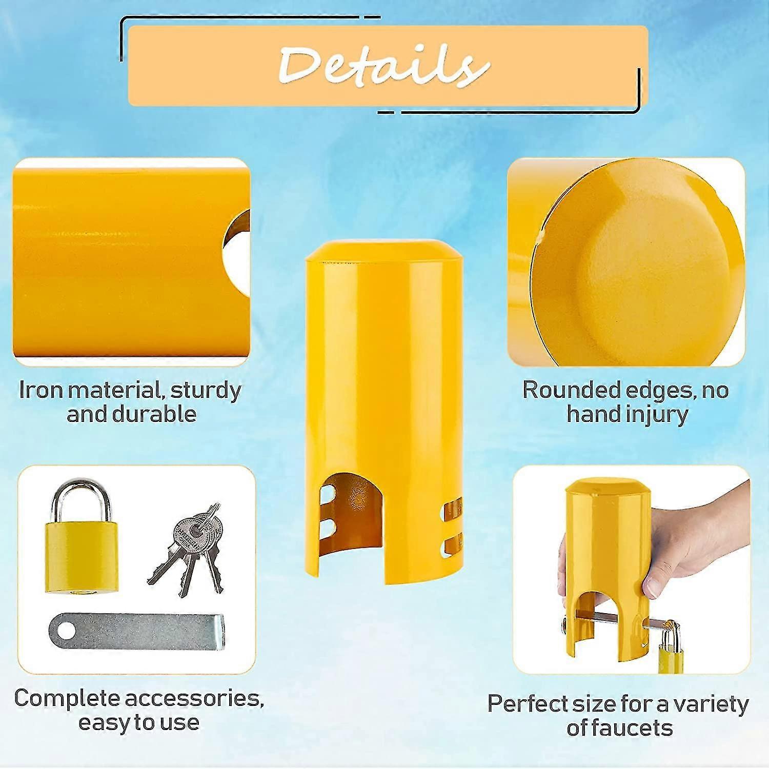 Water Faucet Lock Hose Tap Faucet Lock Anti-theft Child-proof Metal ...