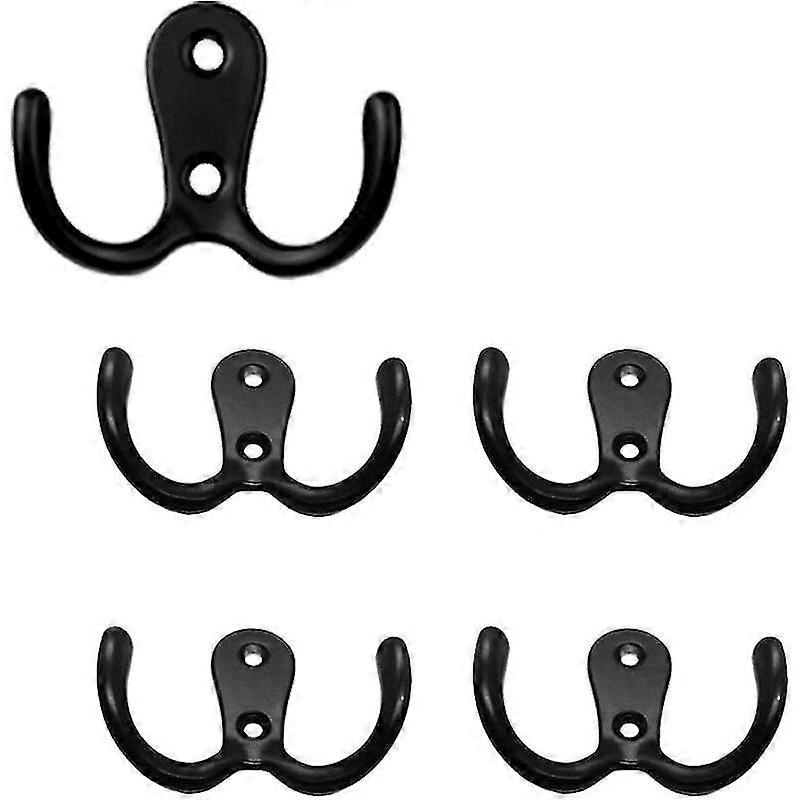 Coat Hooks 15 Pieces Coat Hooks Double Coat Hooks Retro Coat Hooks Coat ...