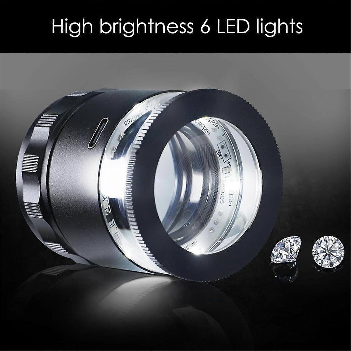 10X Rechargeable Magnifier with Optical Glass Lens with Removable Multi ...