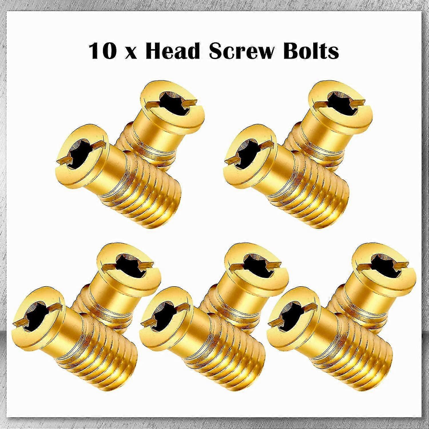 10 Pieces Brass Pool Cover Anchors Screws Pool Safety Cover Anchor ...