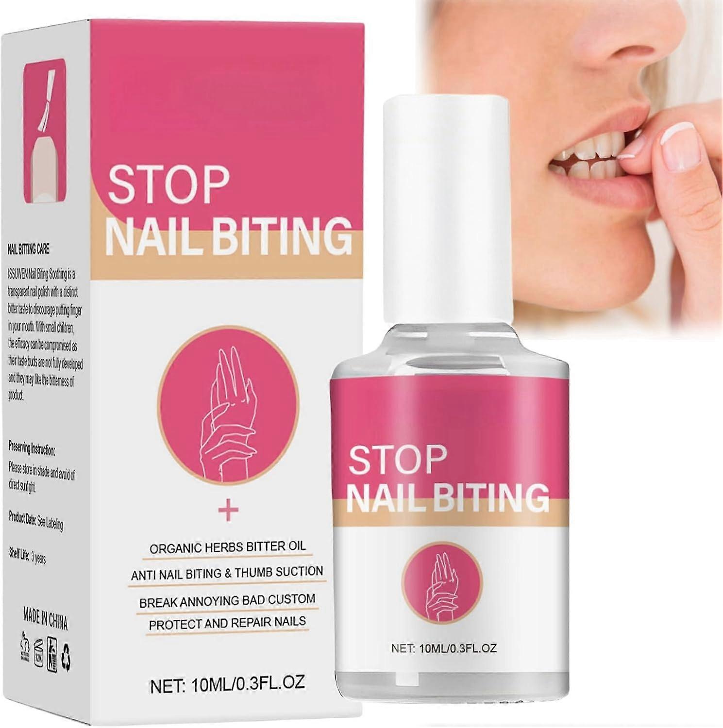 Anti Nail Biting Nail Polish,Stop and Grow Nail Biting,Stop Nail Biting ...