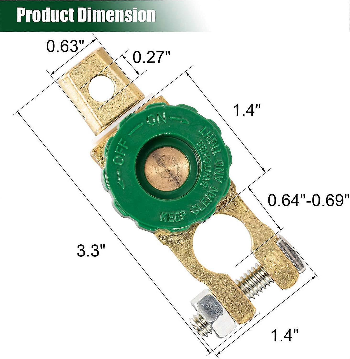 Battery Quick Disconnect Switch Top Post Switch Cut/Shut Off Switch ...