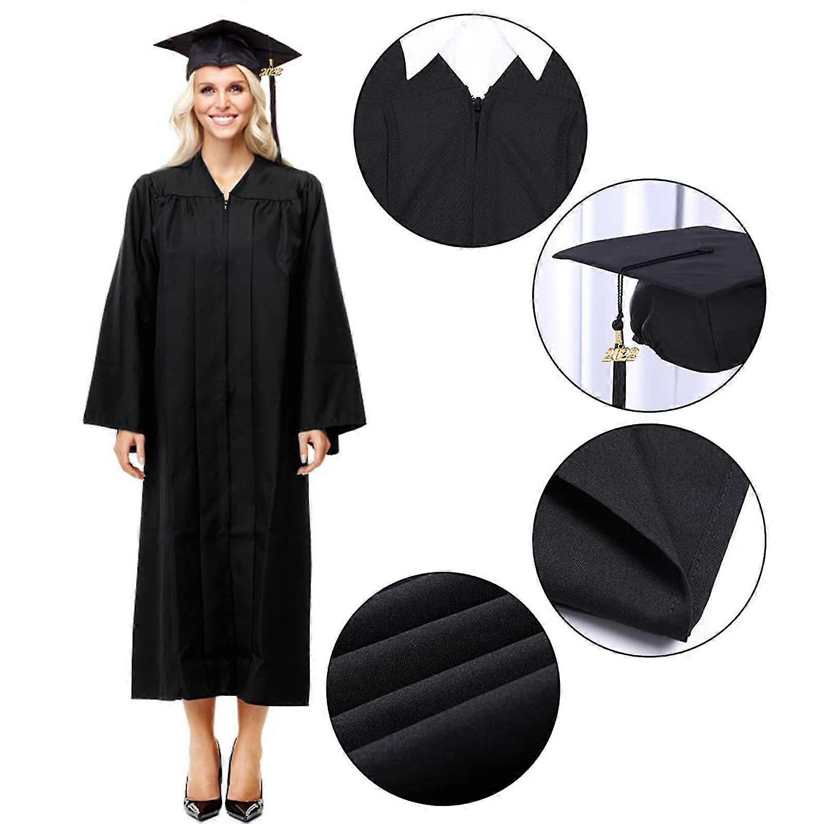 Graduation Gown And Cap 2022 Unisex Graduation Bachelor Costume Set For ...