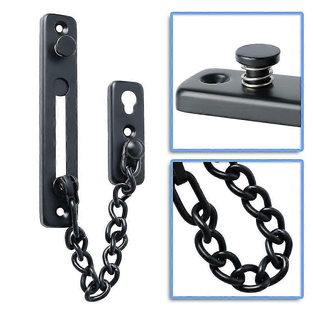 Security Door Chain Narrow Door Limiter Spring Loaded Anti-Theft Door ...