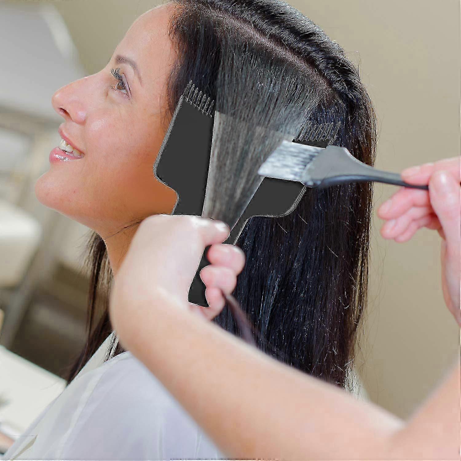 4 pieces balayage highlighting board with teeth hair dye paddle ...