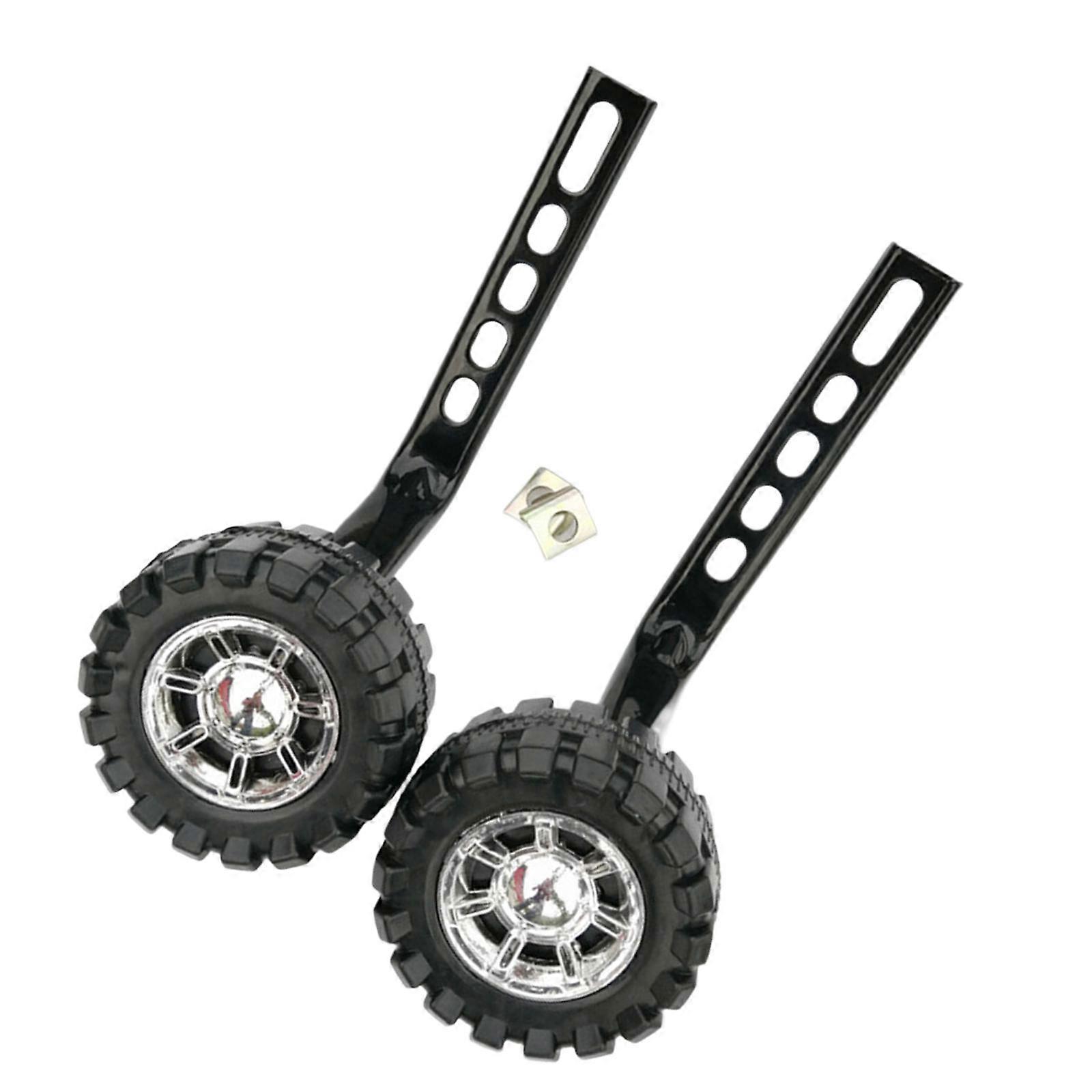 Kids Bike Support Wheels Stabilizers for Child Black Bracket | Fruugo UK