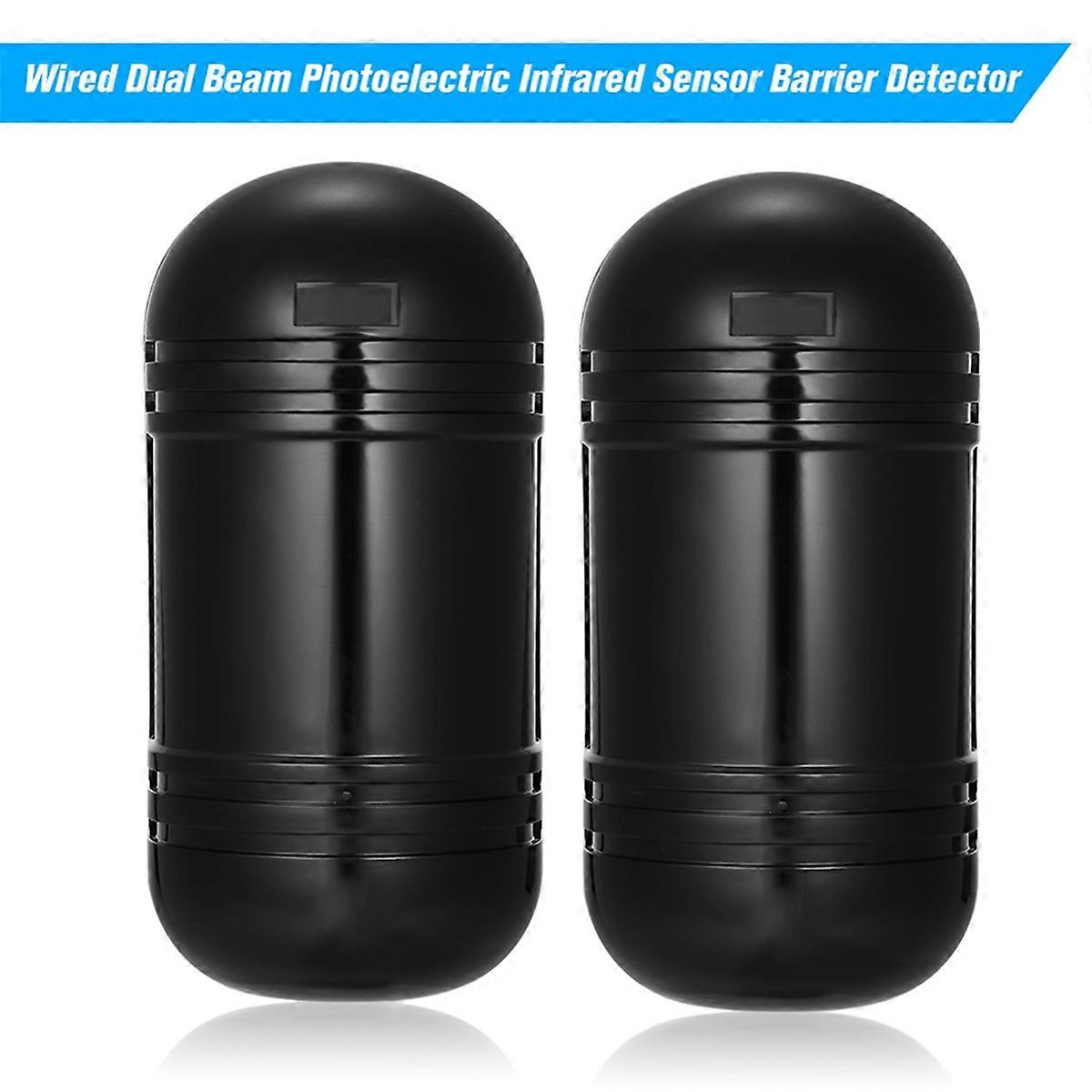 Wired Dual Beam Photoelectric Infrared Sensor Barrier Detector 100M ...
