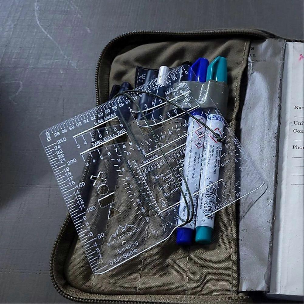 Hunting Range Finder Card, Measuring Template Ruler for Outdoor ...