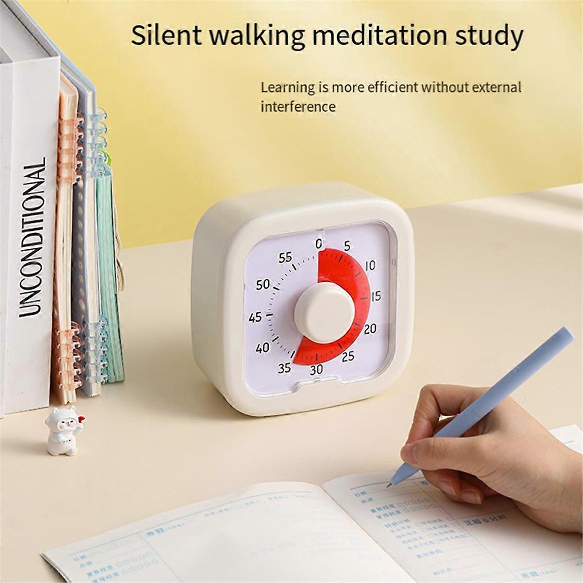 Silent Visual Timer 60-Minute Stopwatch Alarm Clock Countdown Timer with Stand Visualization ...