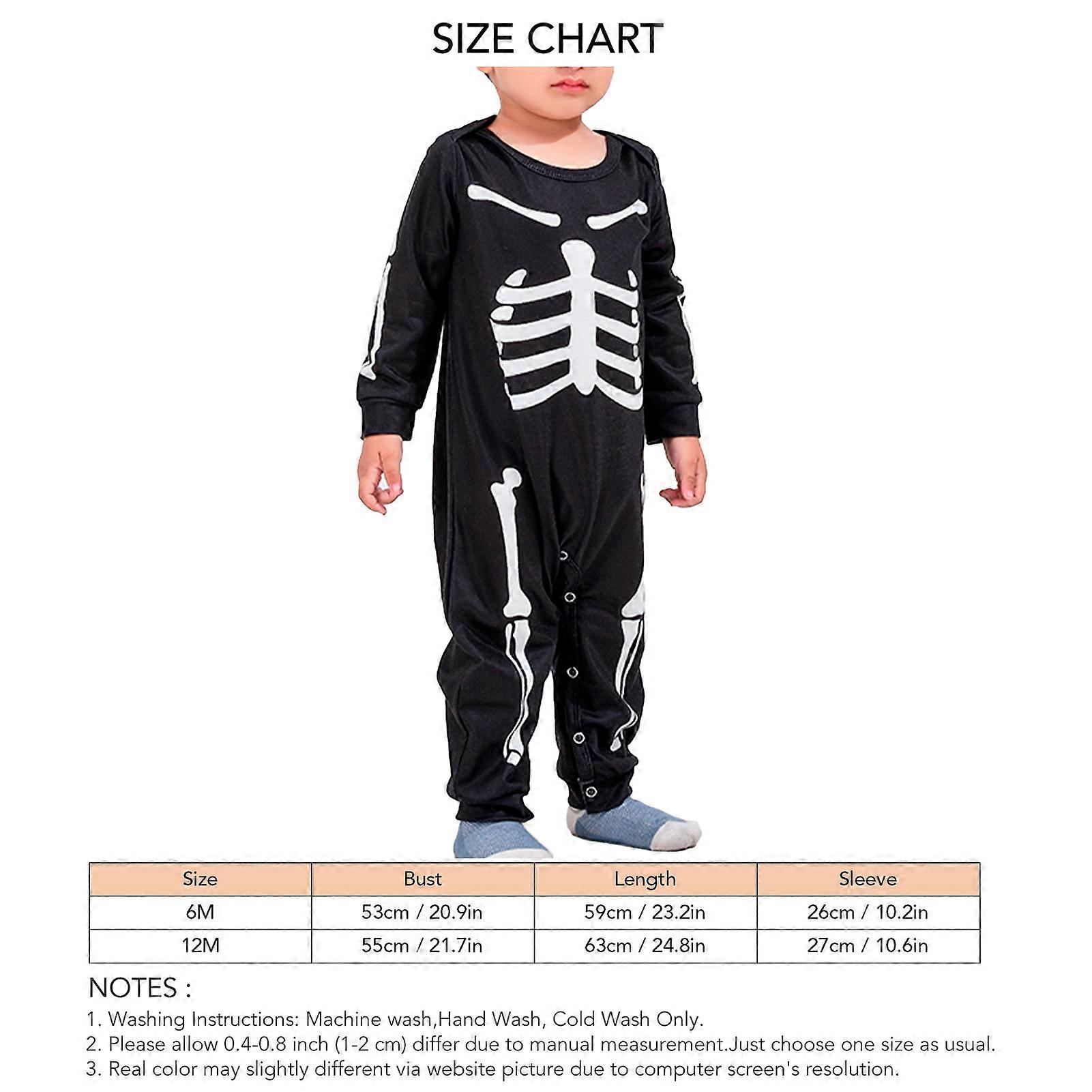 Halloween Pajama Set Skull Skeleton Graphic Print Polyester Fiber Black ...