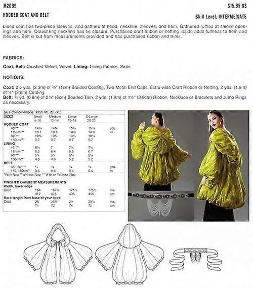 McCalls Cosplay Paper Sewing Pattern 2099 | Fruugo UK