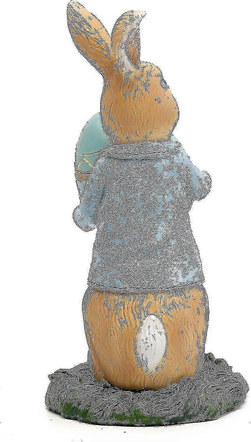 Polyresin Bunny With Carrot Decorations Spring Easter Decors Figurines ...