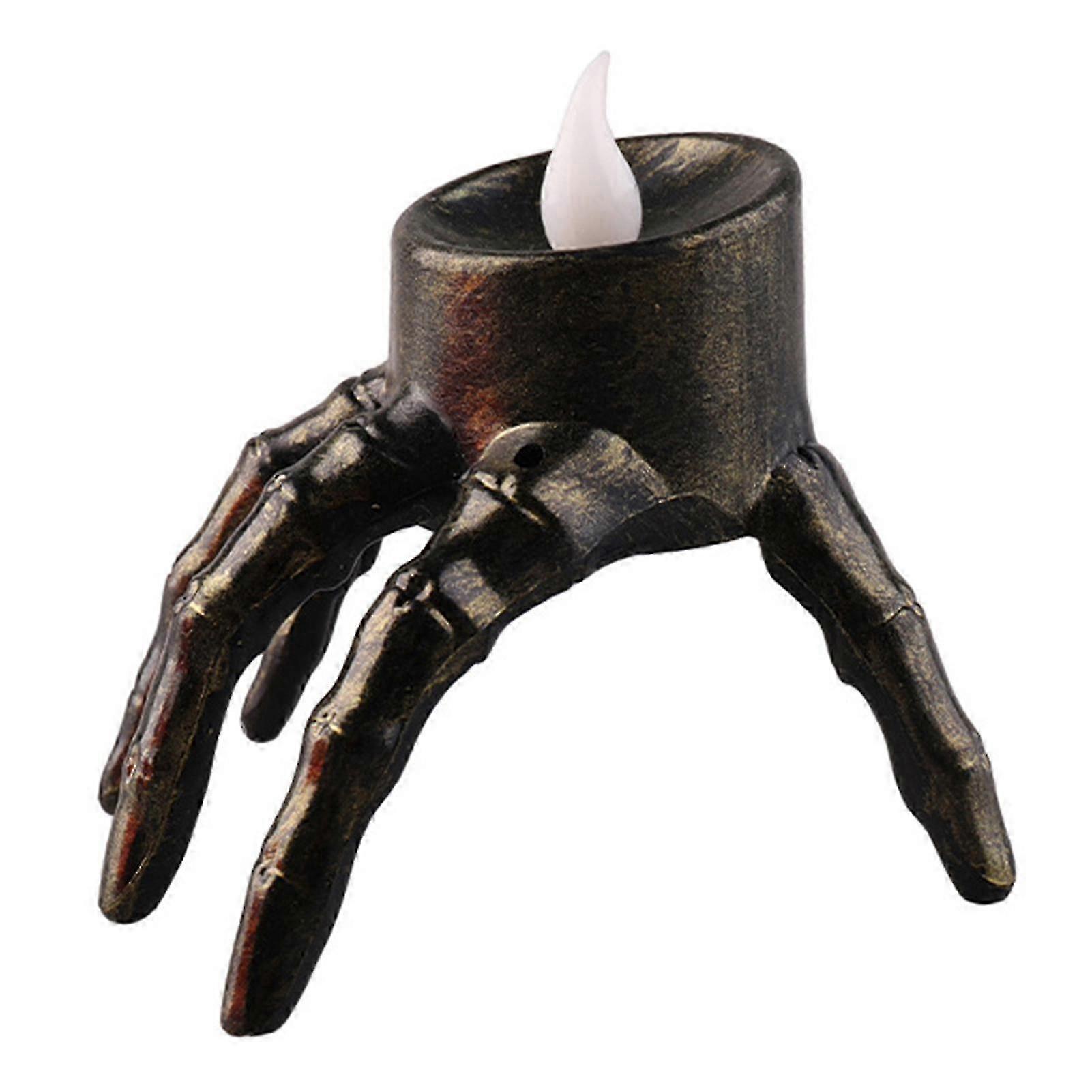 For Halloween Skeleton Hand Candle Light Decoration Prop, Battery ...