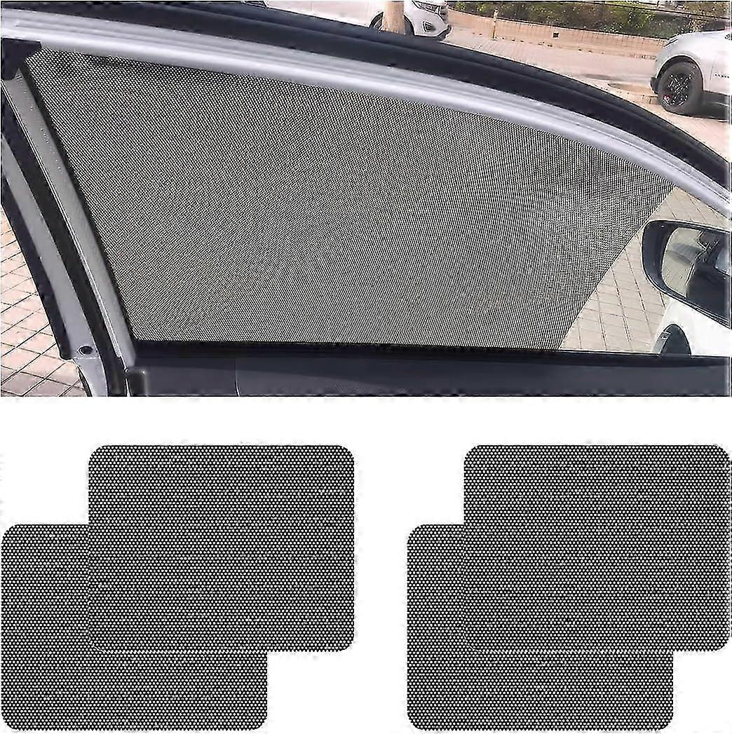 4-piece car side window sunshade set, 41.9 x 38.1 cm, static cling car ...