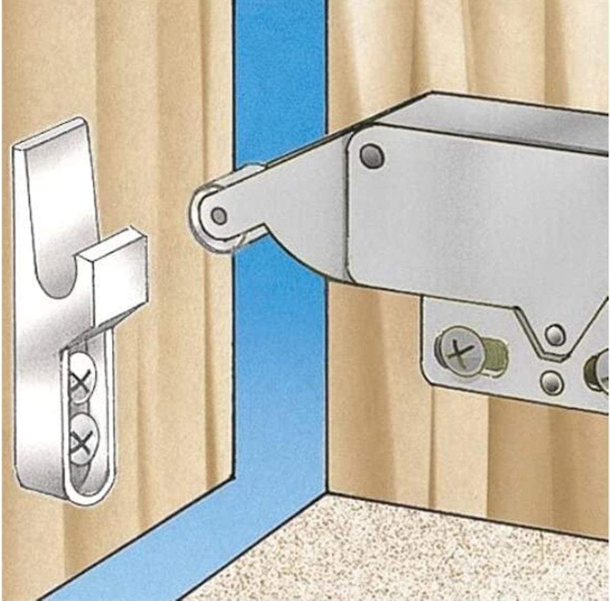 Cabinet Door Spring Latch,Biluer 12PCS Spring Catches Mini Latch Spring ...