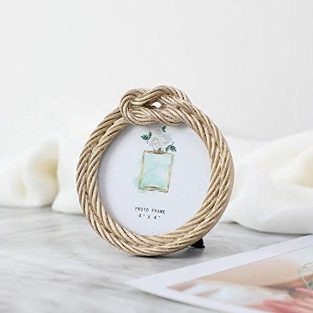 Photo Frame Resin Hemp Rope Photo Frame European Retro Rectangular ...