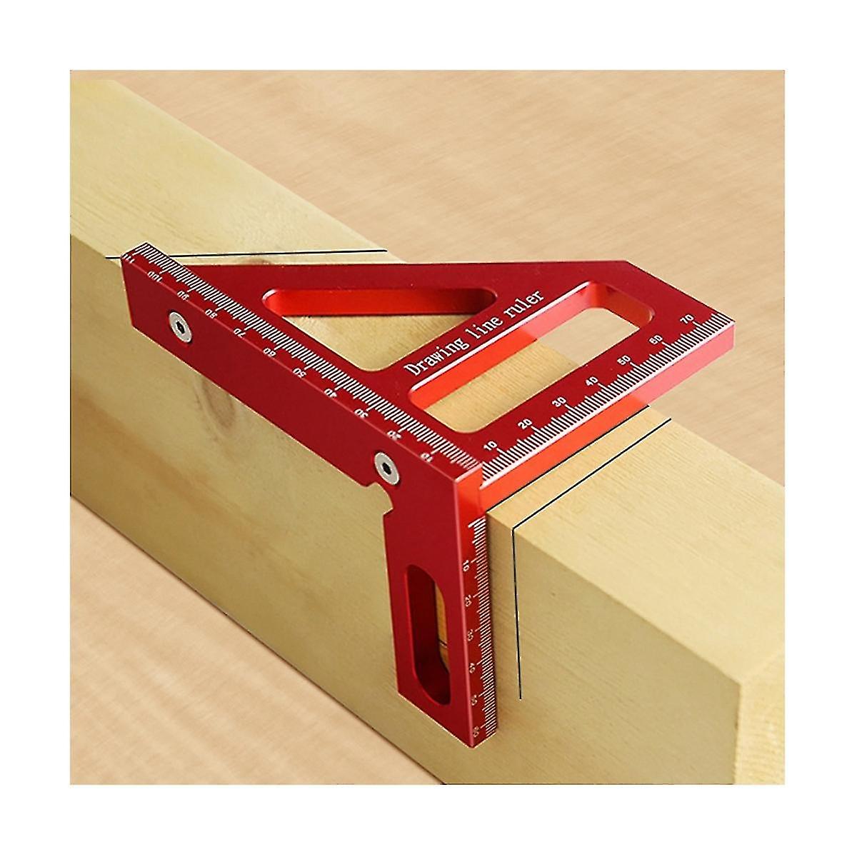 Square Protractor Alloy Miter Tri Ruler Layout Measuring Tool For ...