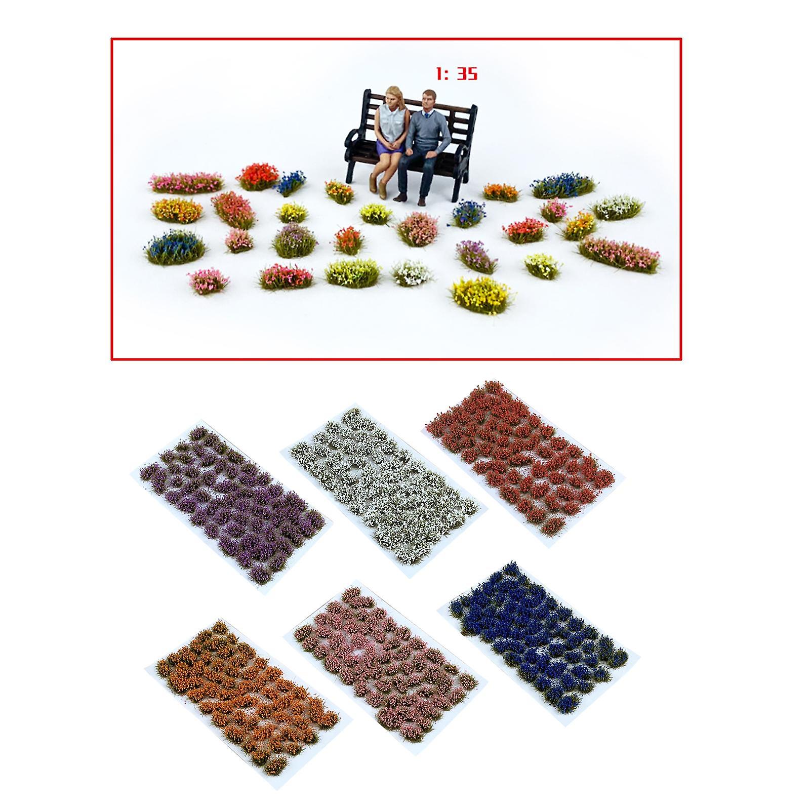 Miniature Flower Cluster Grass Tufts Model for Train Railroad ...
