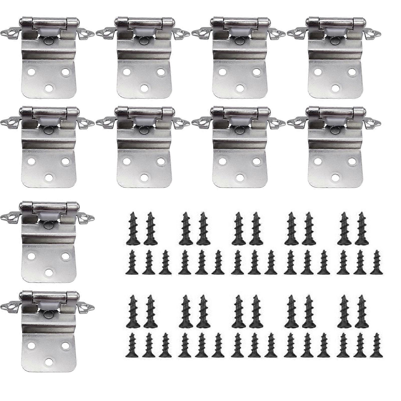 10 Pcs American Hinges Inset Spring Matte Cabinet Hinges Self Closing ...