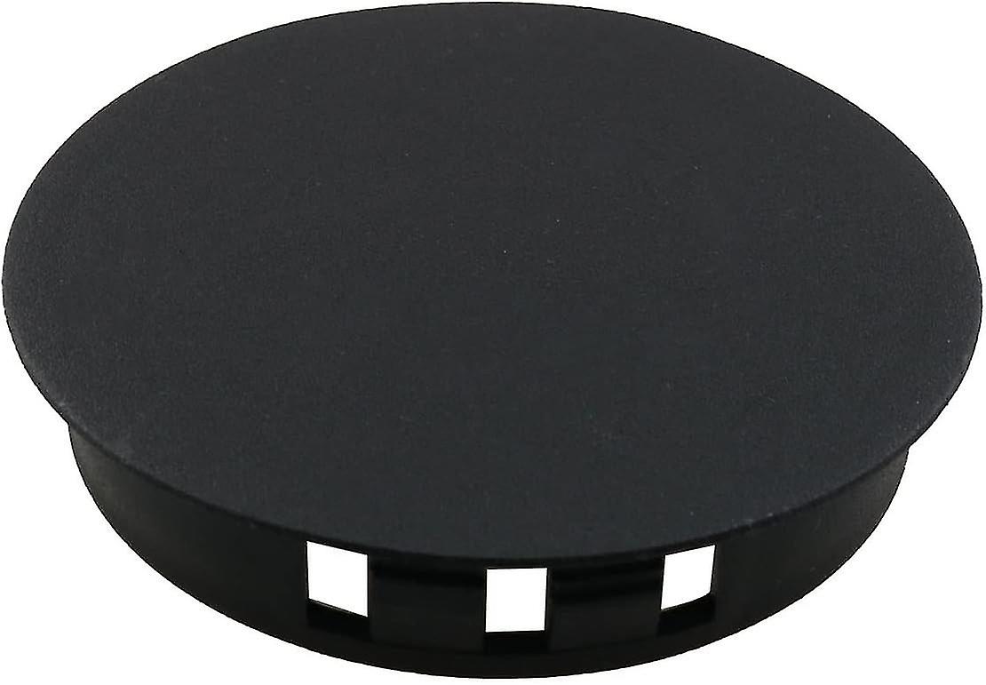 10pcs Black Hole Plugs 50mm/2" Plastic Round Flush Type Snap in Locking Hole Tube Blanking End ...