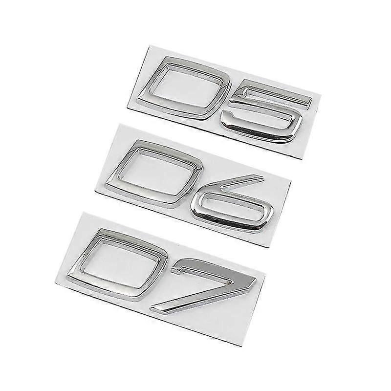 Car Metal D2 D3 D4 D5 D6 D7 Letters Logo Trunk Emblem Badge Sticker For ...