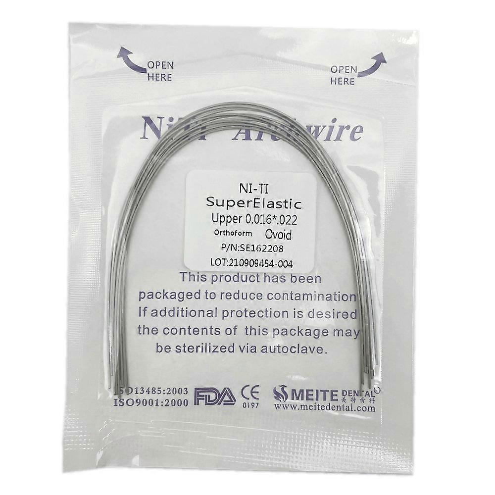 10pcs/Pack Dental Orthodontic Arch Wires Super Elastic Niti Rectangular Ovoid Dental Niti Wire ...