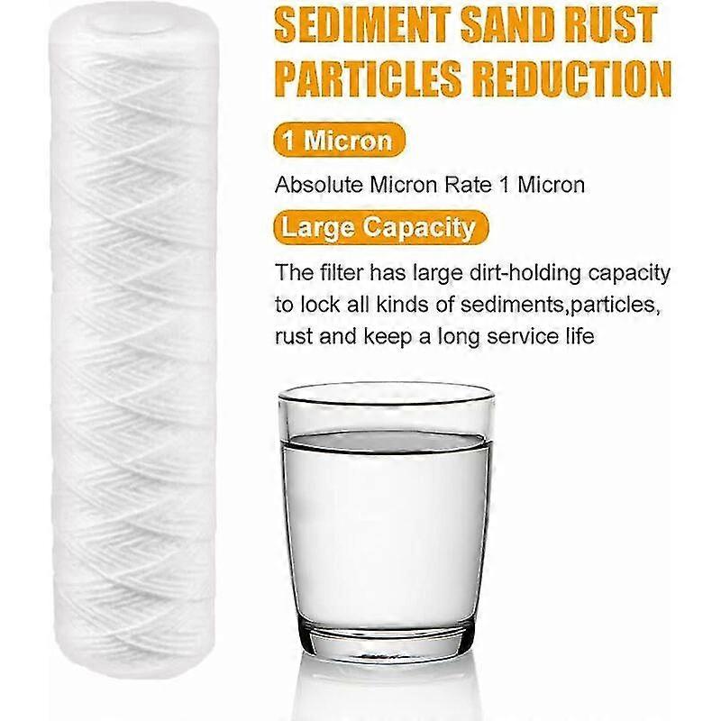 Set of 3 Coiled Filter Cartridges for Water Filter - Filtration of ...