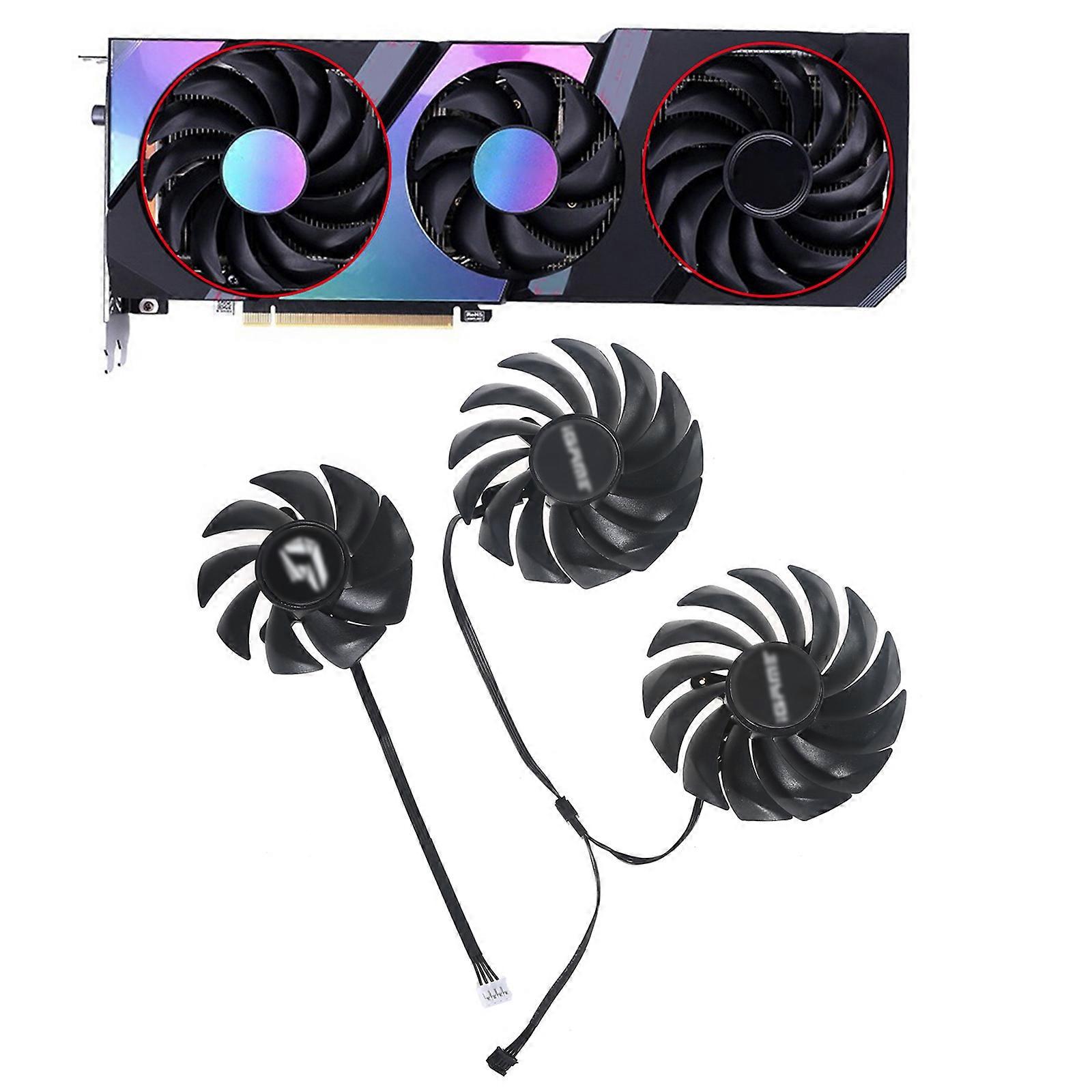 for Colorful GeForce RTX 3070 3080 3060Ti 12V 4Pin VGA Fan Graphics ...