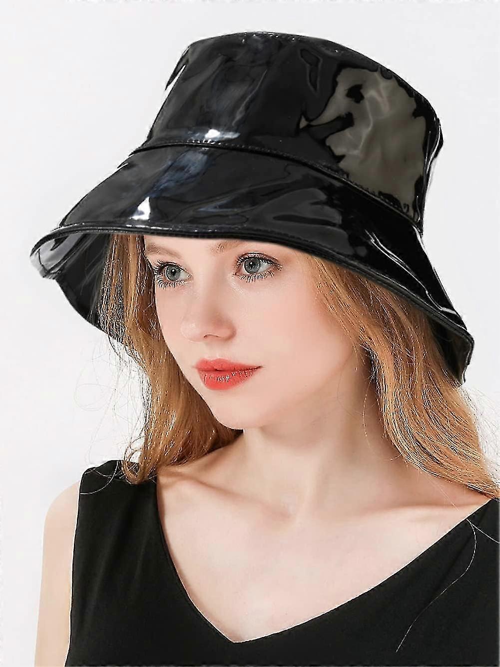 Women Rain Hats Waterproof Rain Hat Wide Brim Bucket Hat Rain Cap ...