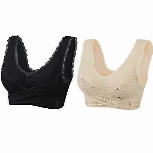 Cara Lift Bra For Women Set Of 2 Seamless Lift Bras, Cross Front Tight ...