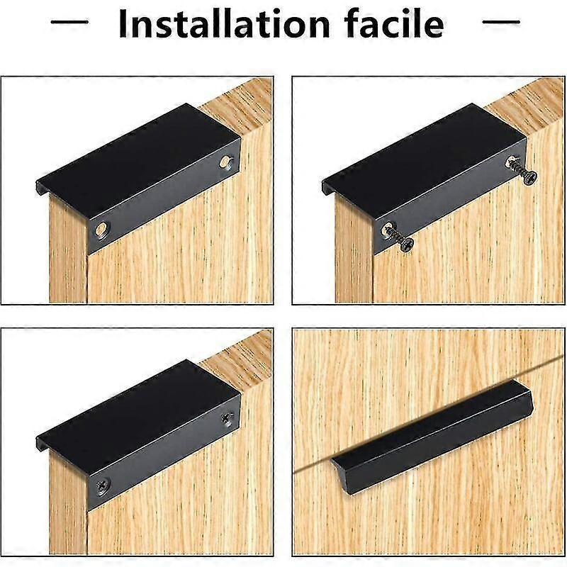 10pcs Kitchen Cabinet Drawer Cabinet Handle, Curved Drawer Handle Door ...