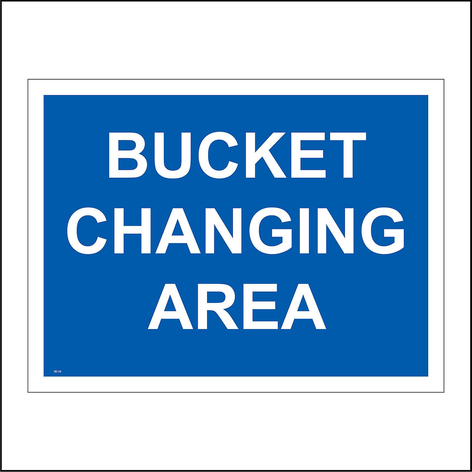 TR119 Bucket Changing Area Sign | Fruugo UK
