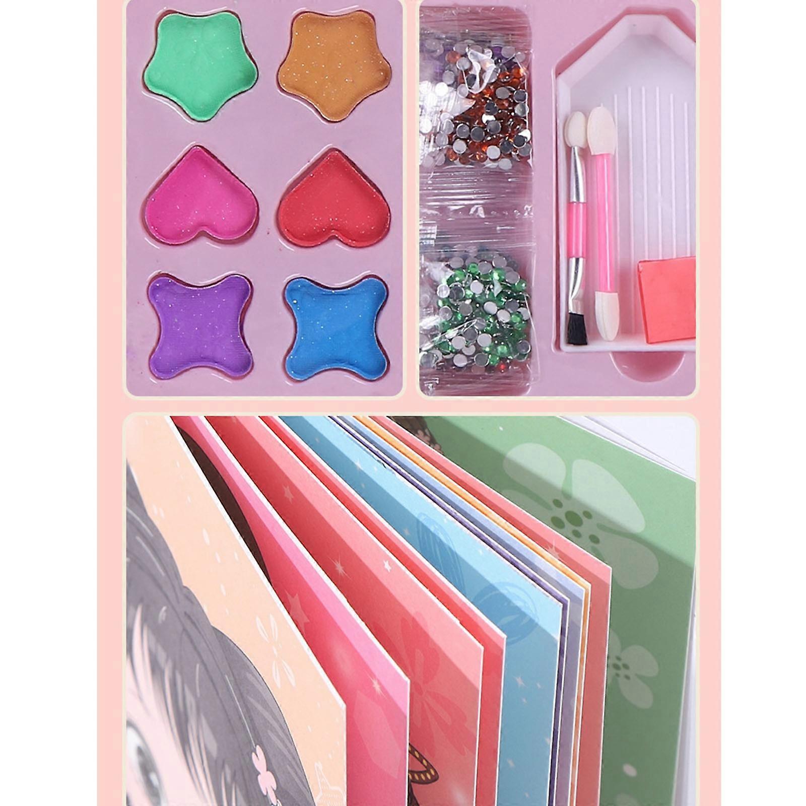 Make Up On Paper Toys For Girls Dress Up Game Set Cart Make Up Game ...