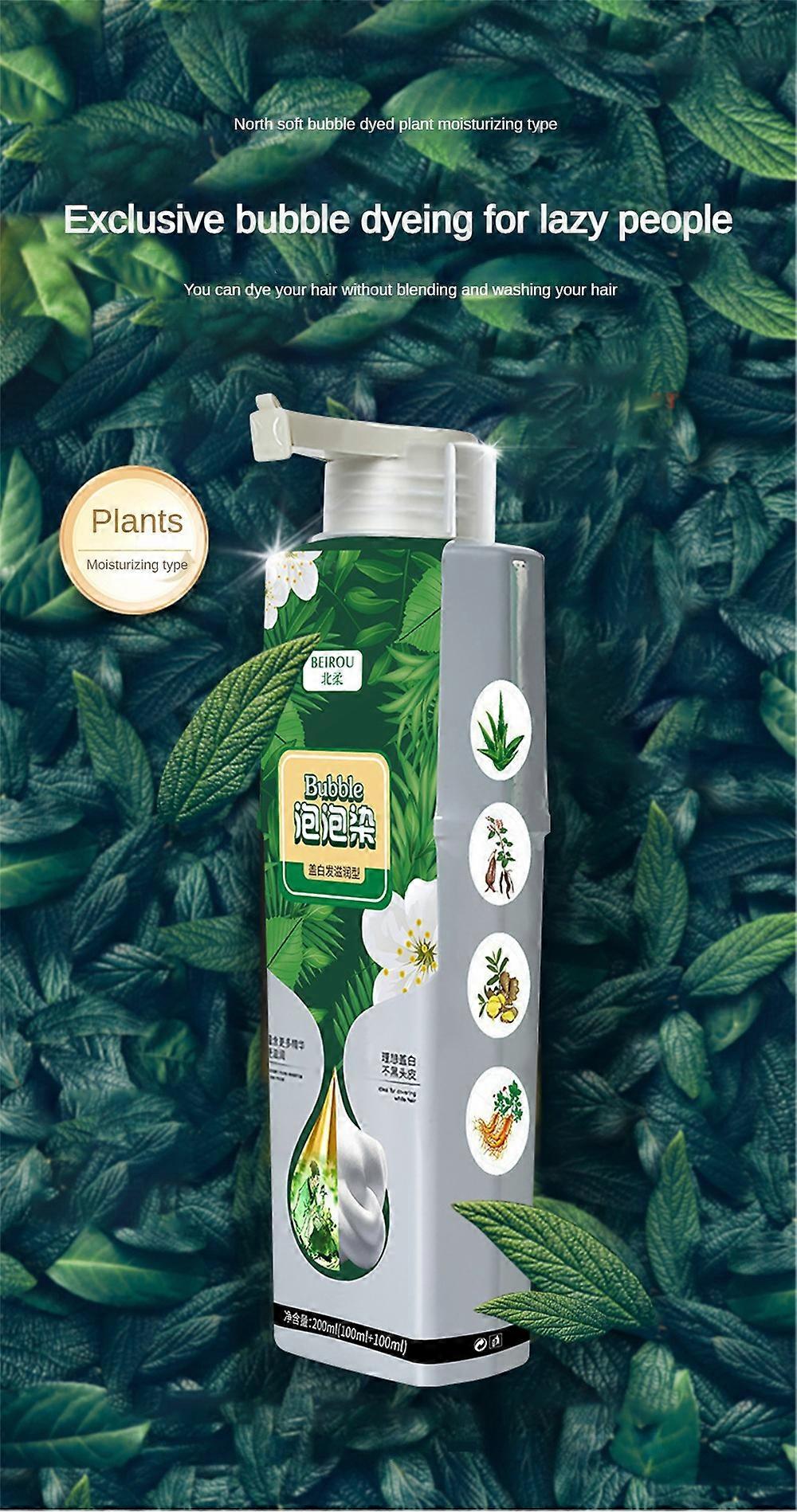 2023 New Pure Plant Extract For Grey Hair Color Bubble Dye Bubble Hair ...