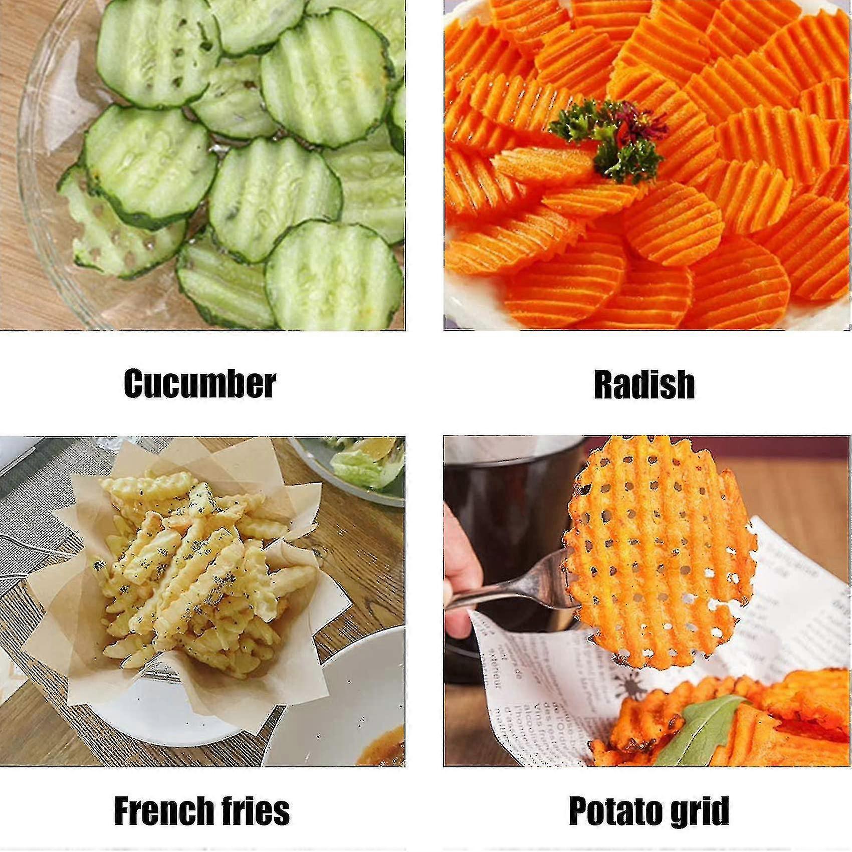 Stainless Steel Wave Cutter, Wave Knife Potato Cutter For Potatoes ...