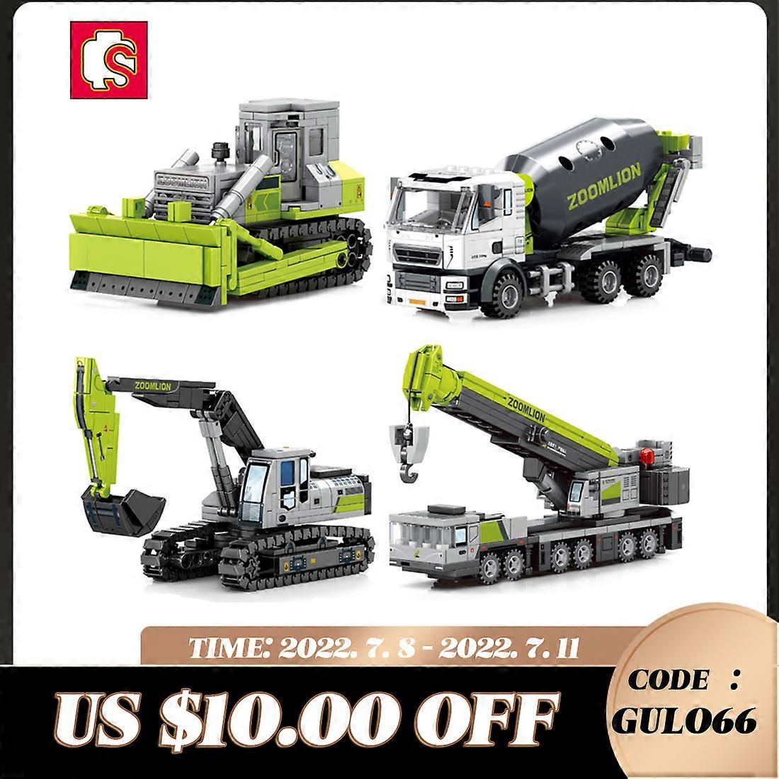 JWL-Sembo Engineering Building Blocks City Construction Children Toy ...