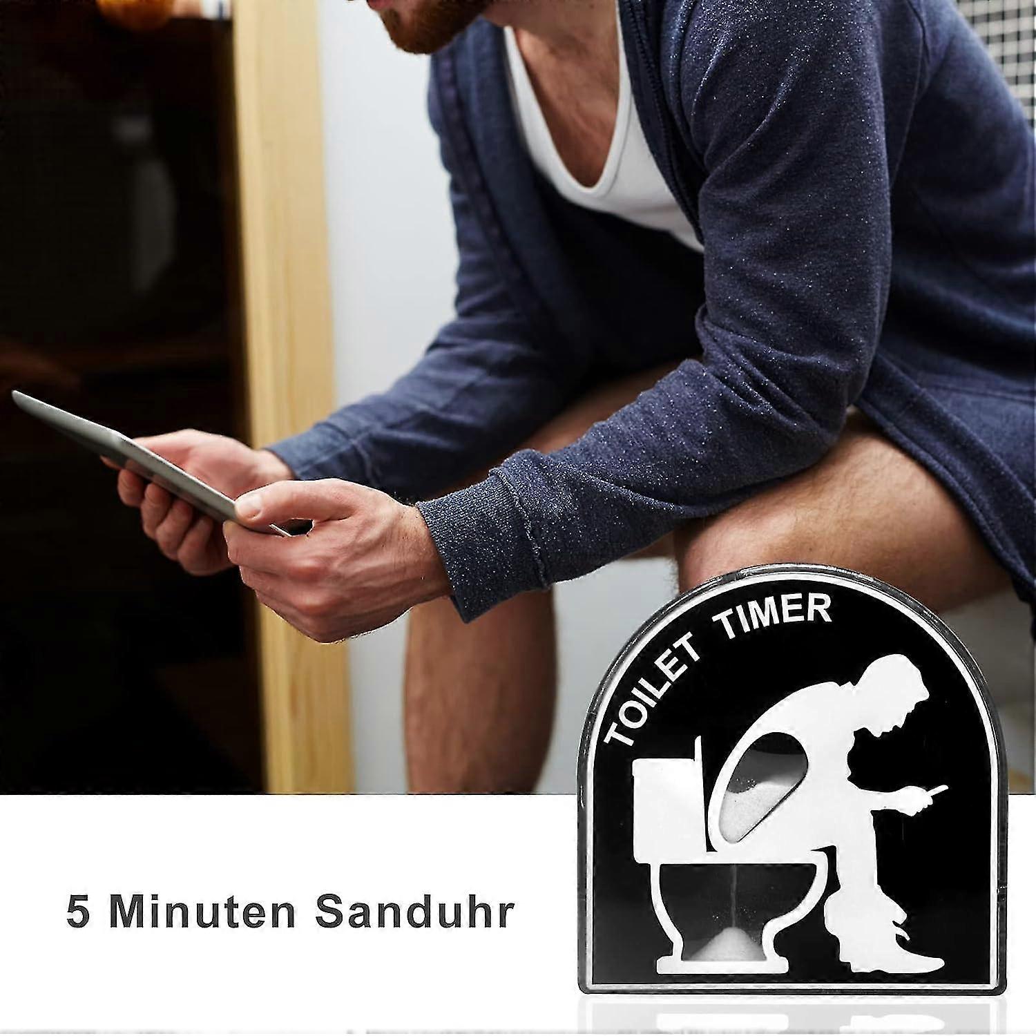 Hourglasses Toilet Hourglass Timer Creative 5 Toilet Timer, Brush For ...