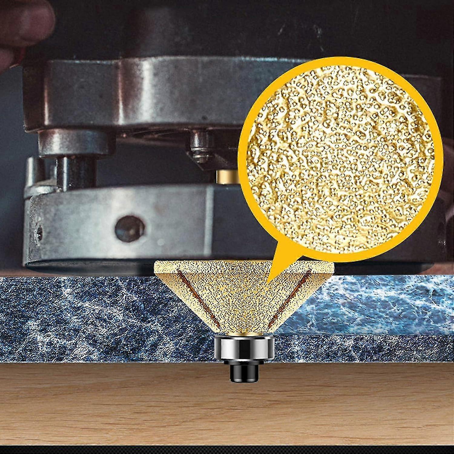 Diamond Router Bits - 45 Degree Oblique Countersink Router Bits With ...