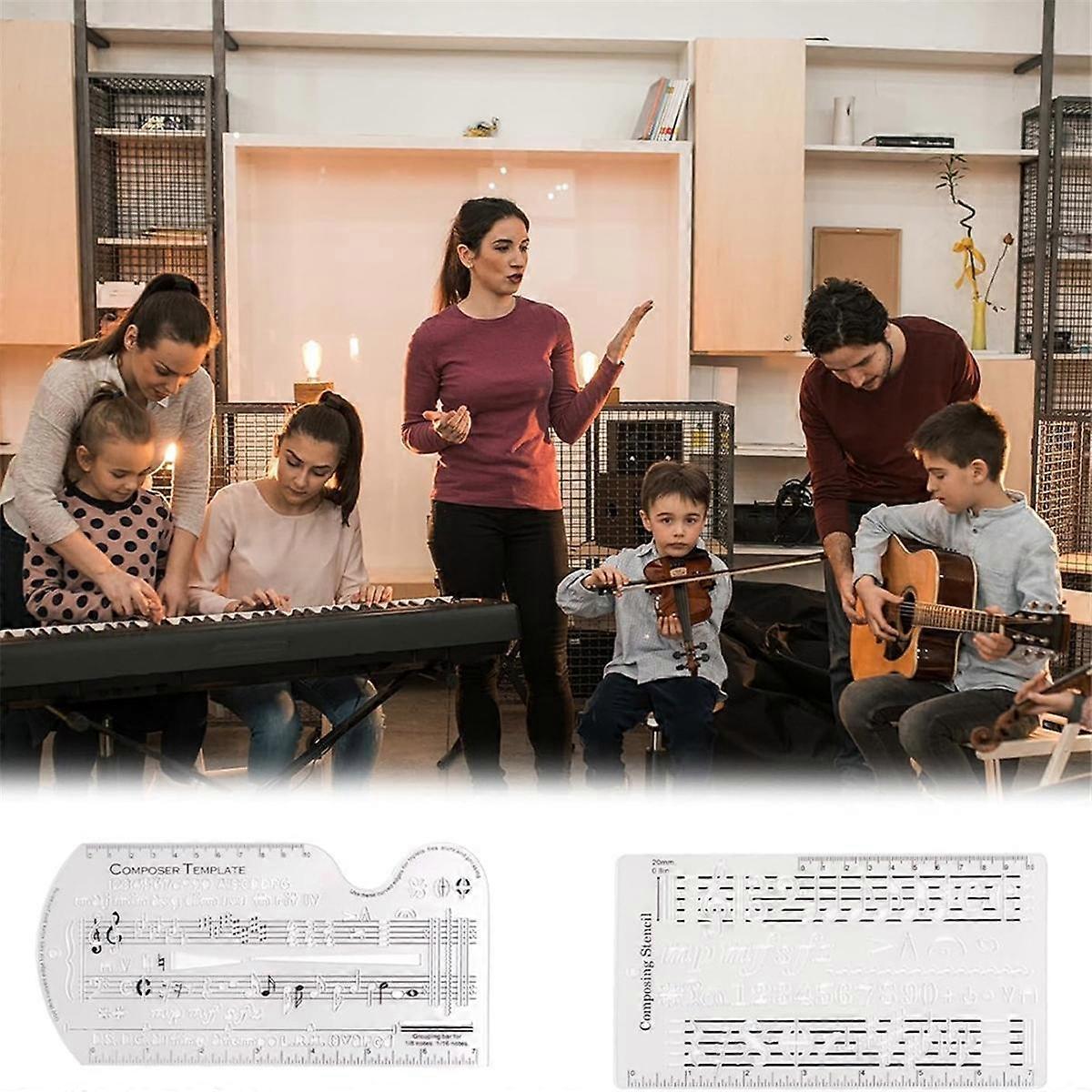 Song Writer'S Composing Template Stencil, Staff Drawing Ruler, Song ...