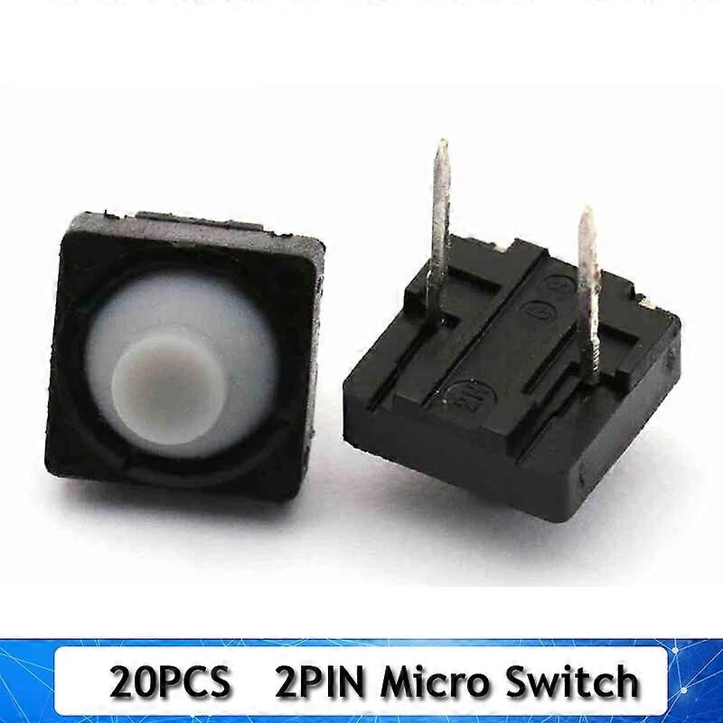 20pcs/lot 8x8x5MM 4PIN/2PIN Conductive Silicone Soundless Tactile Tact Push Button Micro Switch ...