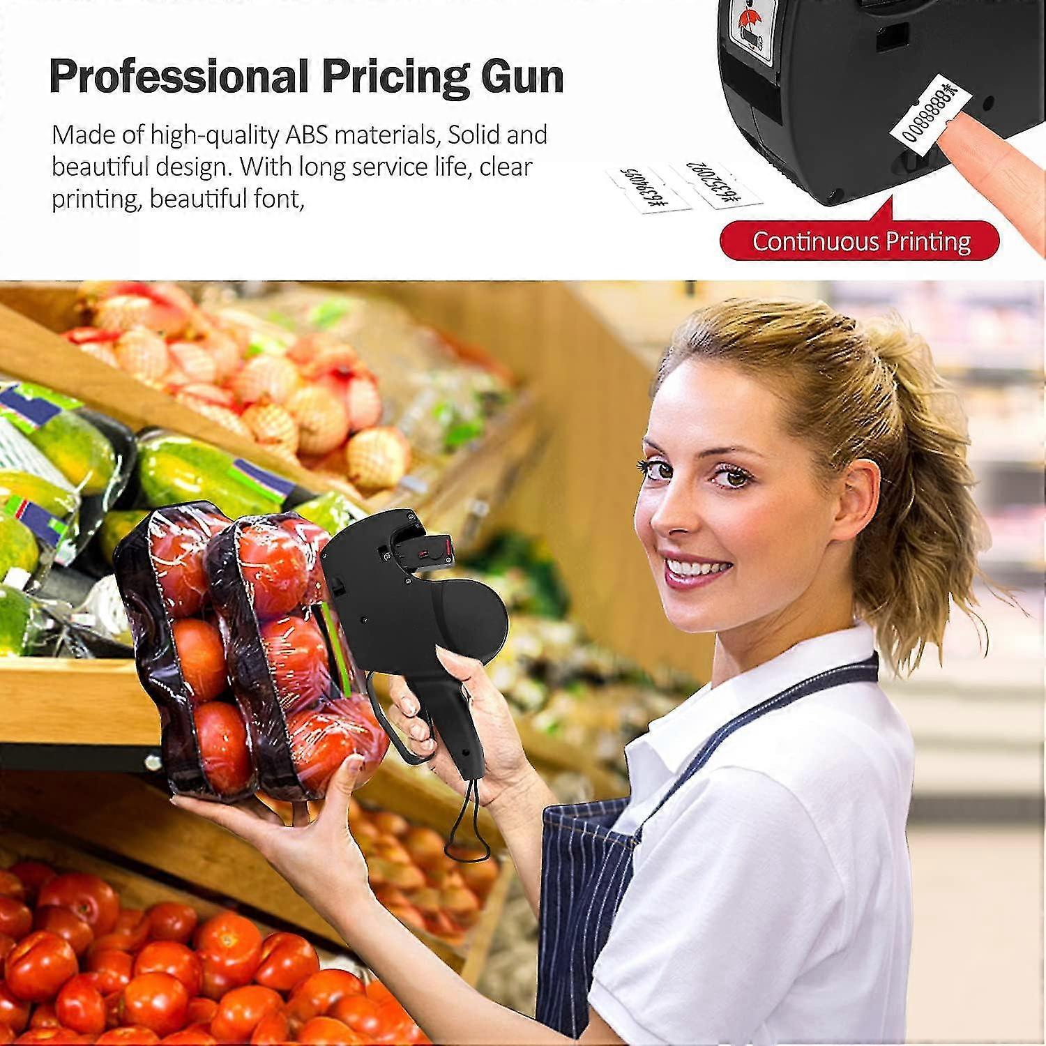 8 Digits Pricing Gun Price Tag Gun, Price Gun With Labels With 3 Ink ...