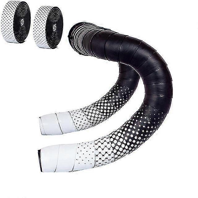 Bike Handlebar Tape Road Bicycle Two-colors Bar Tapes 2 Roll Pu Leather ...