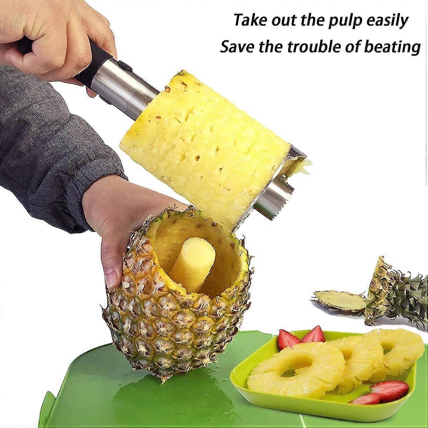 Pineapple Corer And Slicer Tool,pineapple Cutter/peeler With Wedger ...
